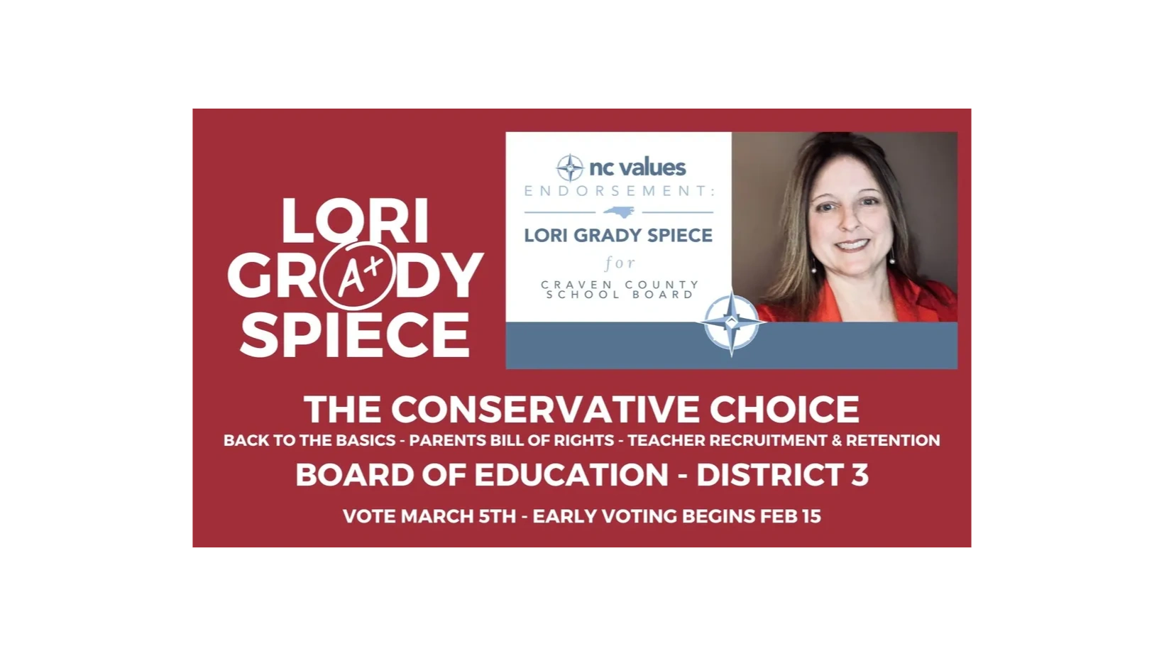 Lori Grady Spiece for Board of Education