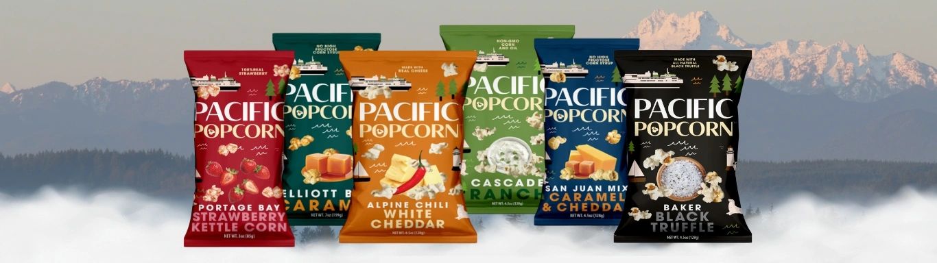 Pacific Popcorn™ - Caramel Popcorn , Cheddar Cheese Popcorn ...