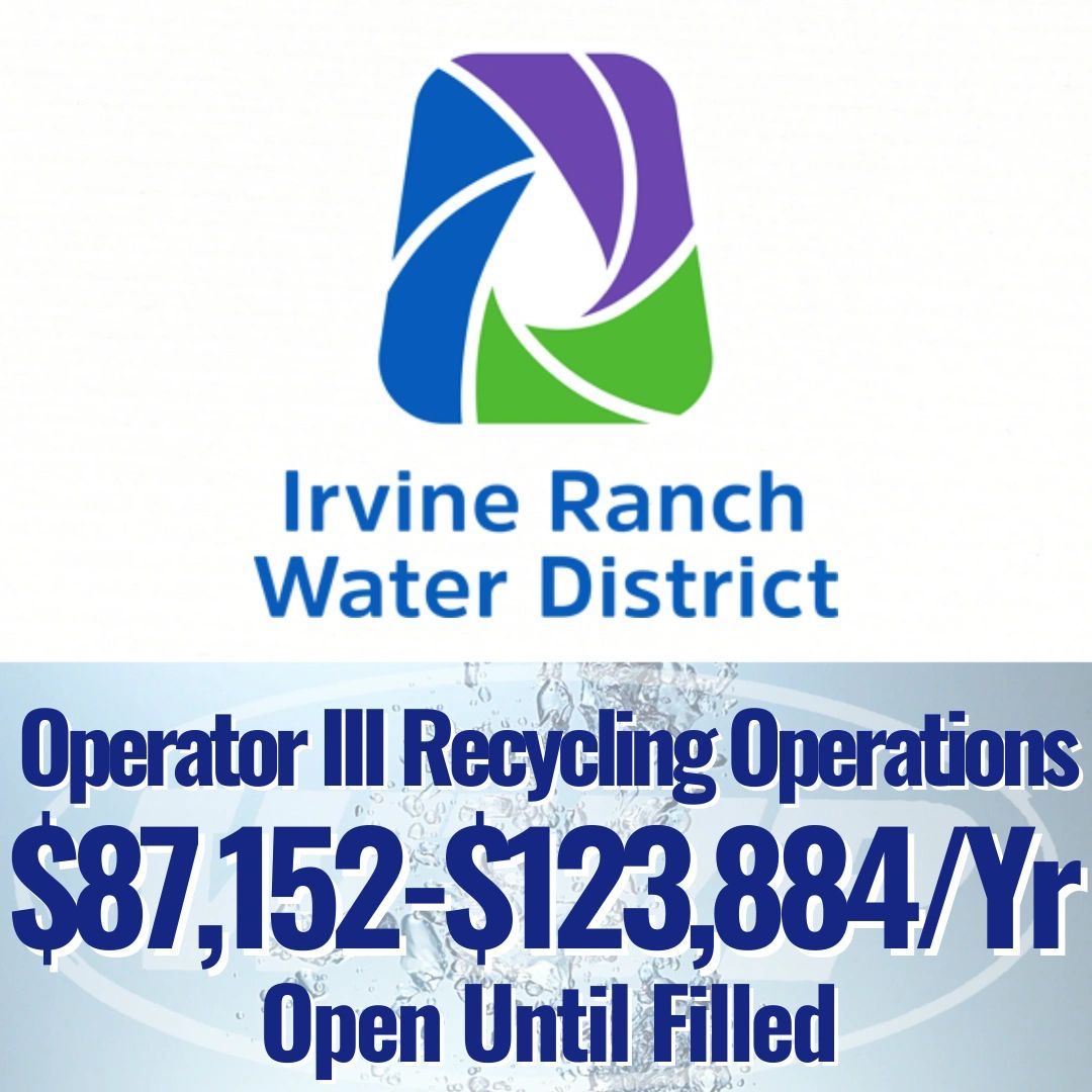 Operator III Recycling Operations / Irvine Ranch Water District