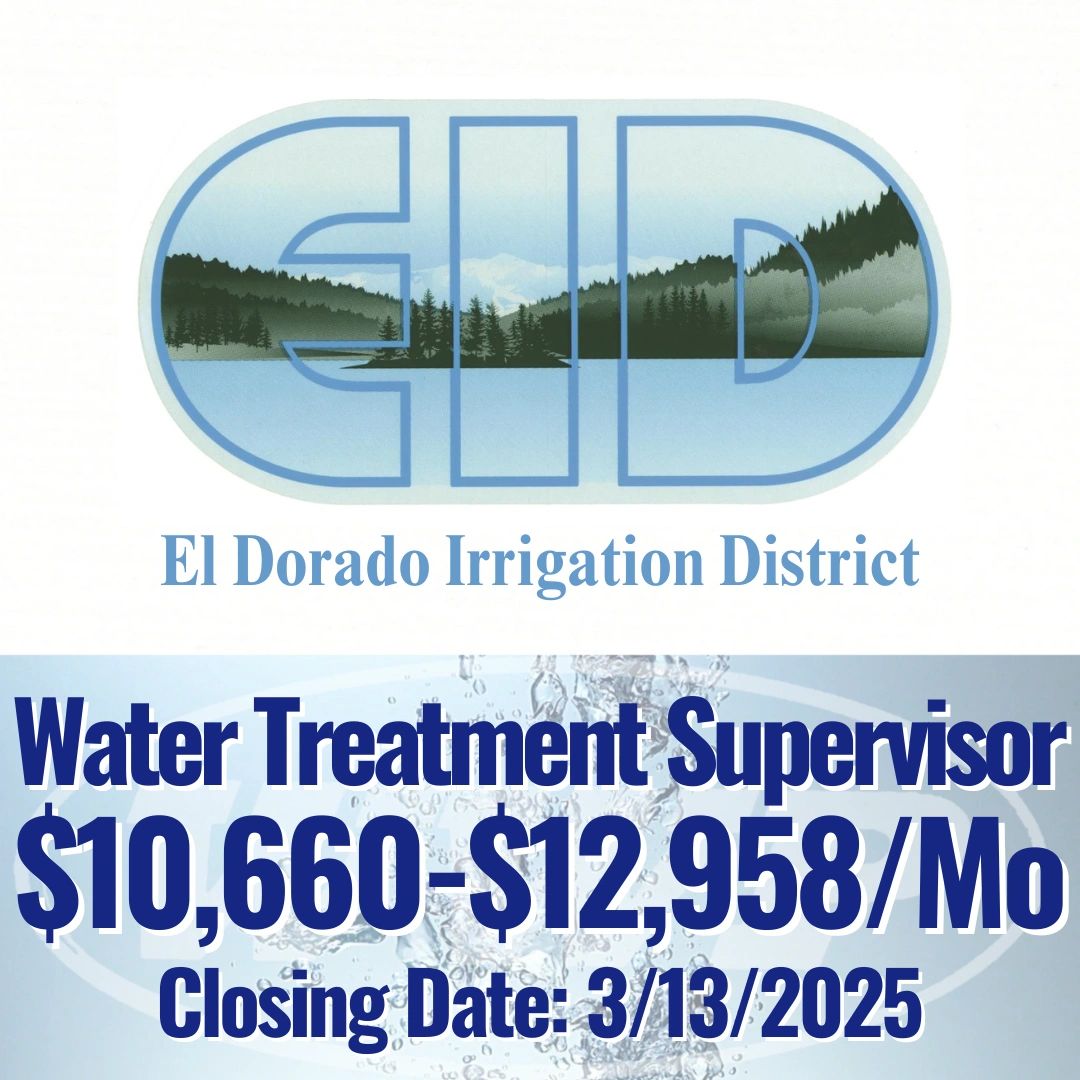 Water Treatment Supervisor / El Dorado Irrigation District