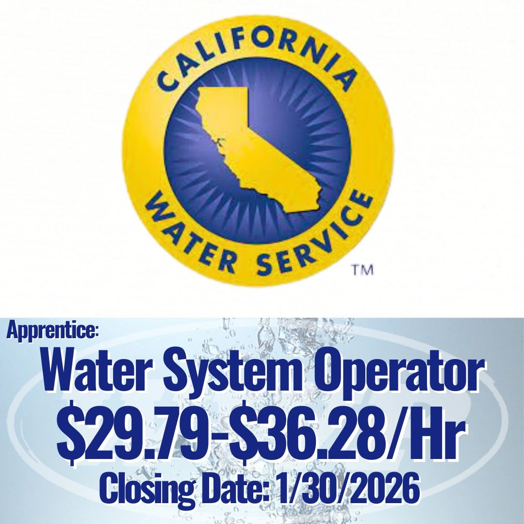 Apprentice: Water System Operator / California Water Service