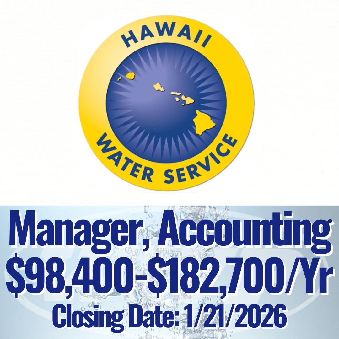 Manager, Accounting / Hawaii Water Service
