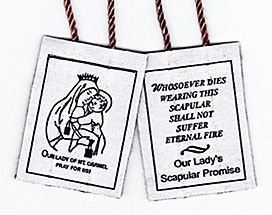 Brown Wool Scapular 100 Wool