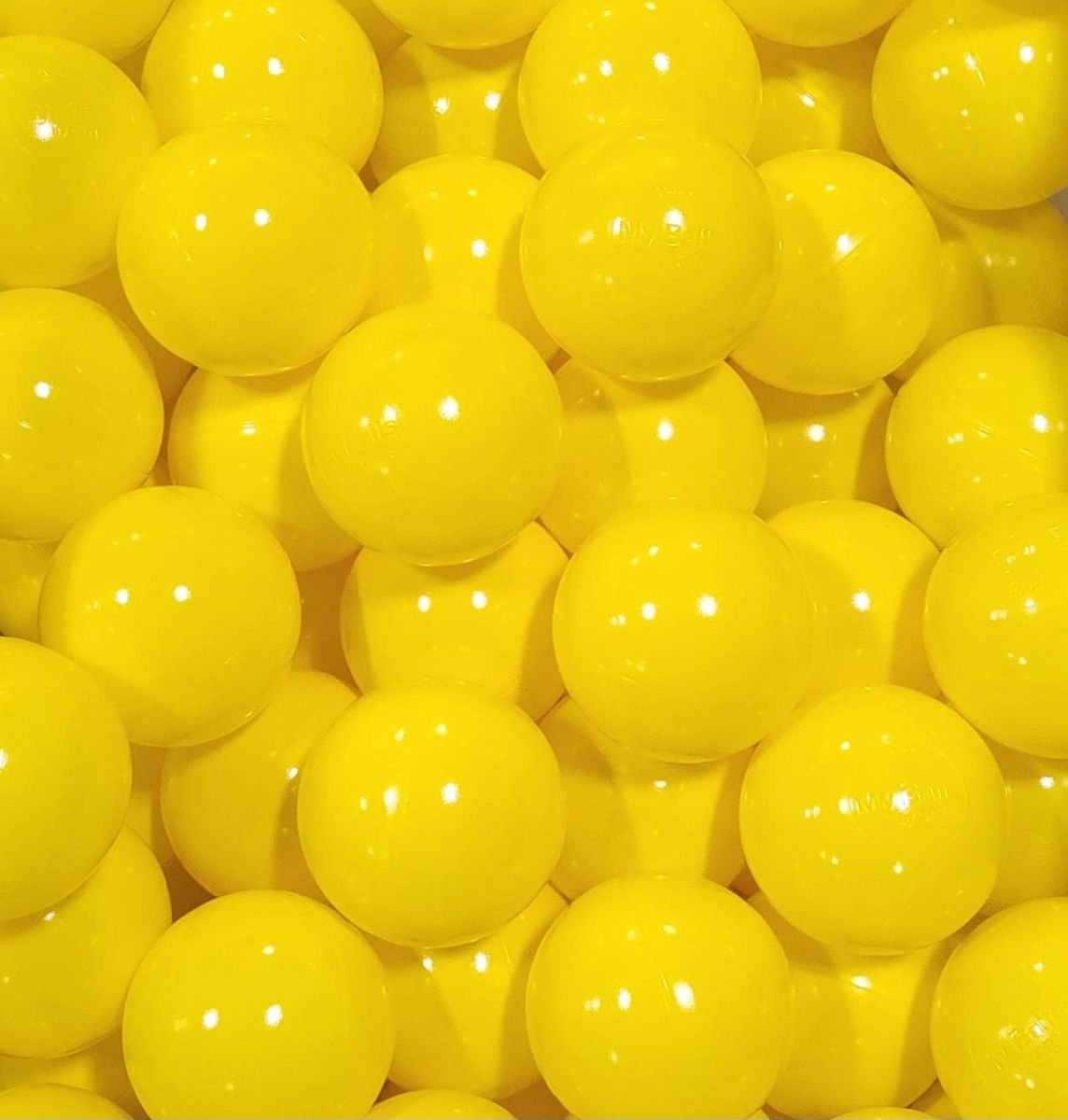 Yellow ( Primary-Yellow ) Color Jumbo 3" Commercial Grade Ball Pit Balls
