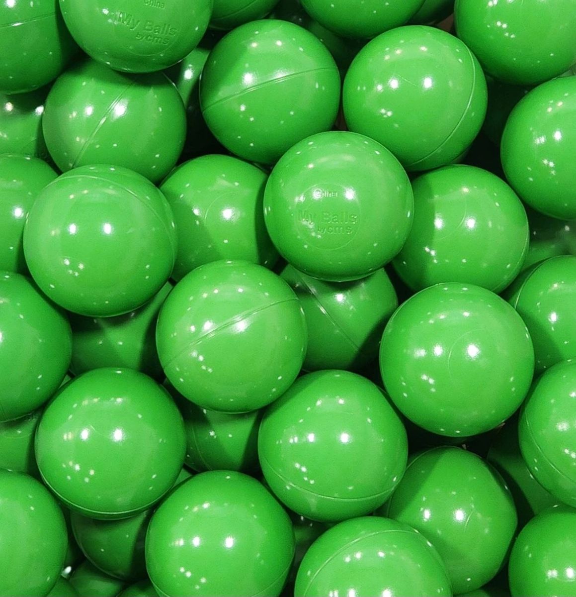 Green ( Primary-Green ) Color - Jumbo 3" Size HD Commercial Grade Balls