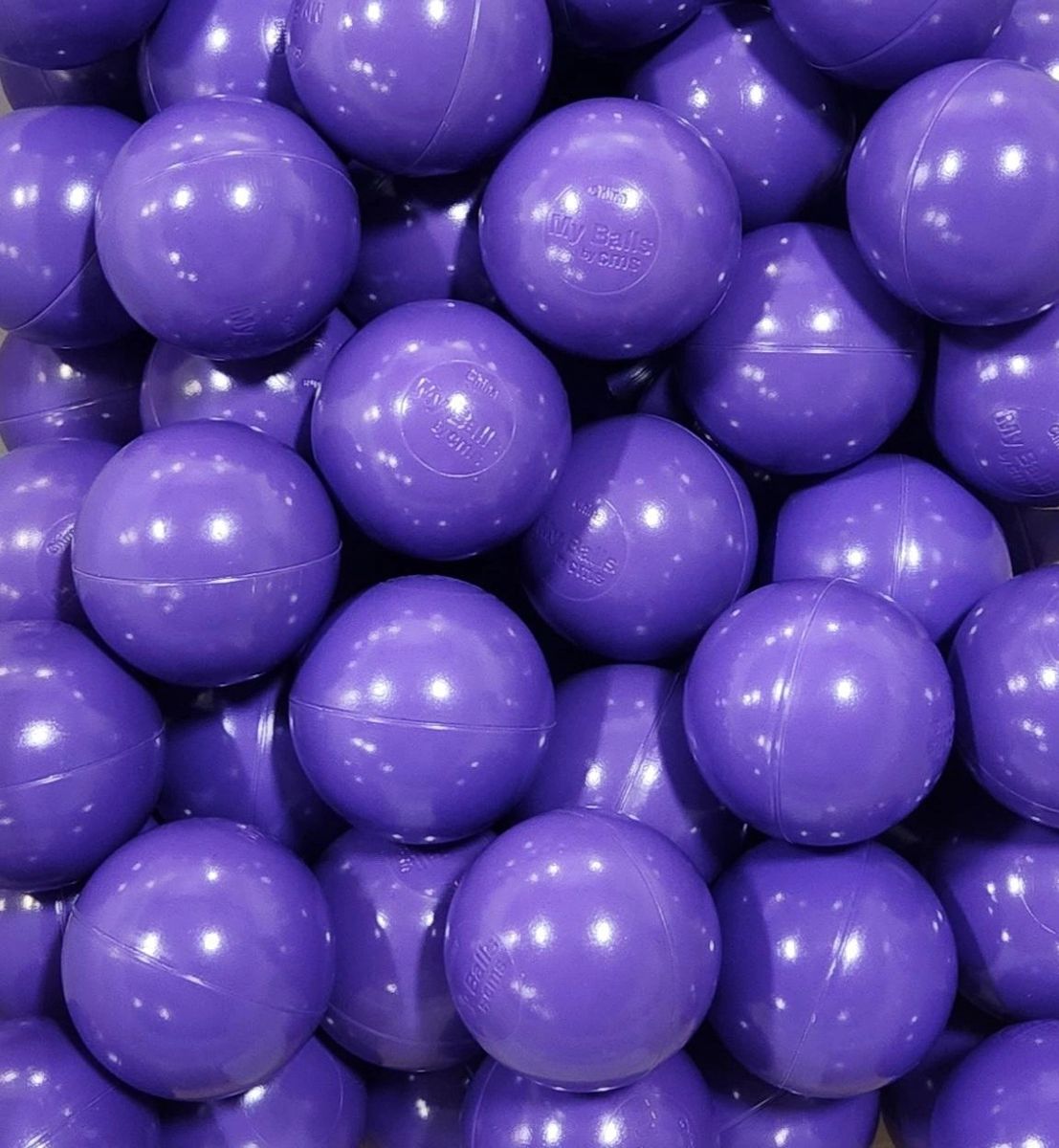 Purple ( Primary-Purple ) Color Jumbo 3" Commercial Grade Ball Pit Balls