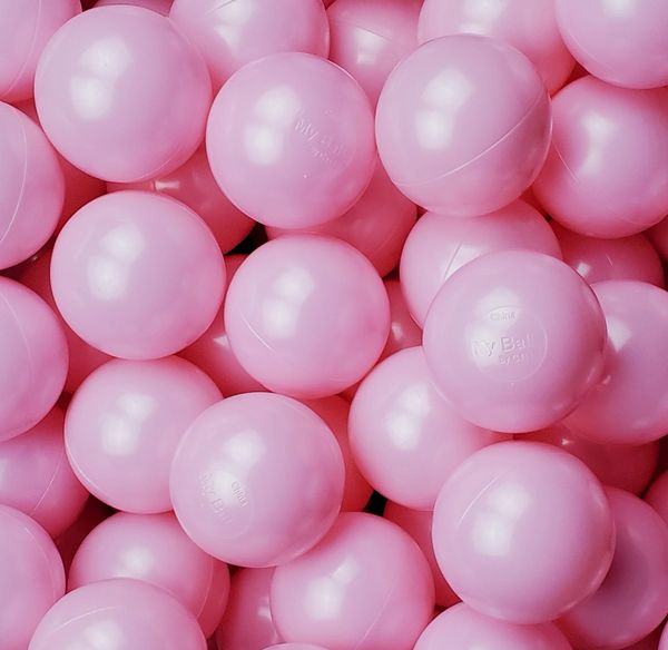 Macaroon-Pink ( Blush-Pink ) Color Jumbo 3" Commercial Grade Ball Pit Balls