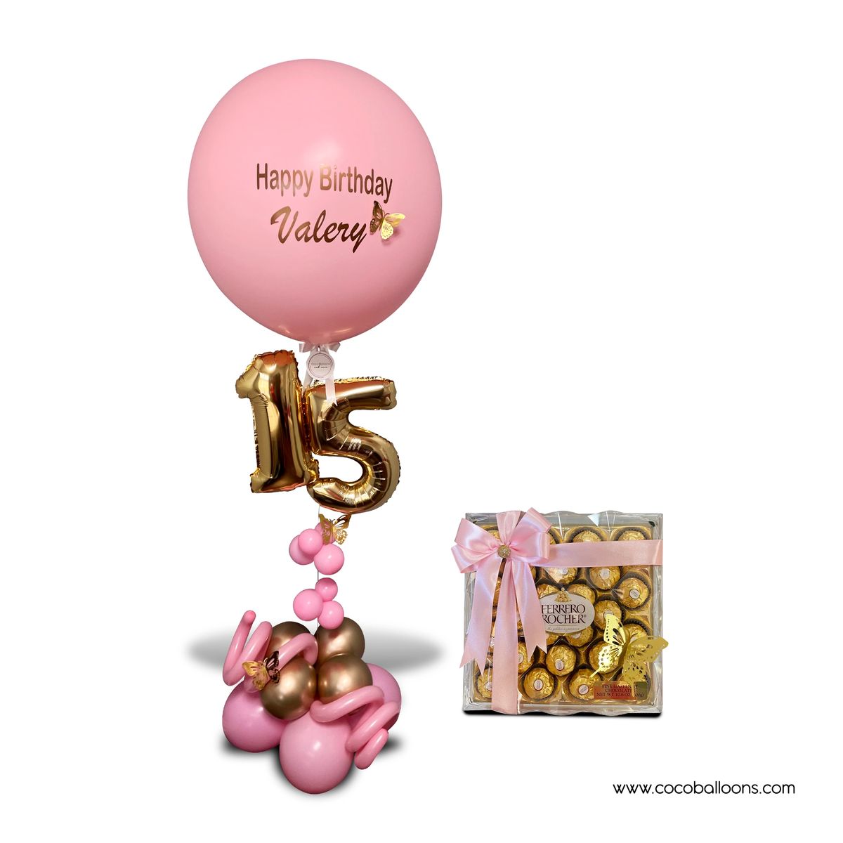 Helium #645 Big Balloons + chocolate