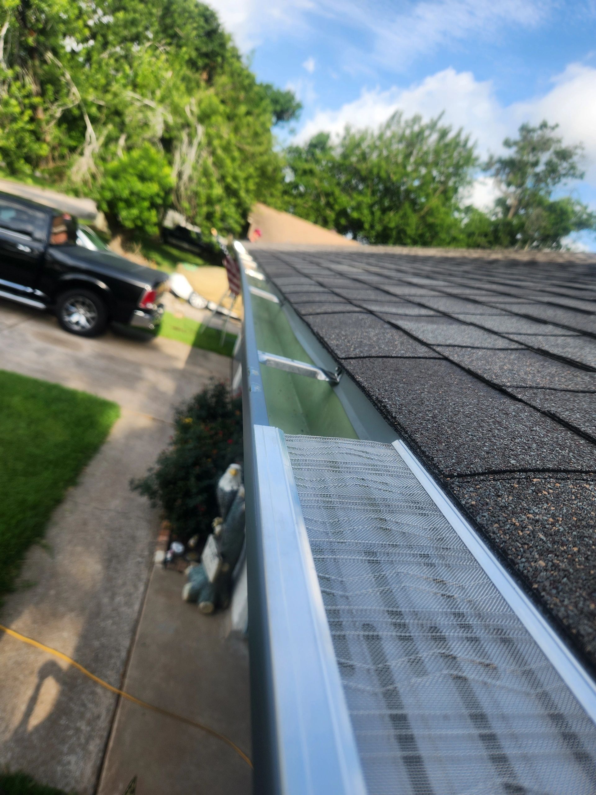 Another Reinforced Gutter System Protected by Leaf Blaster Pro