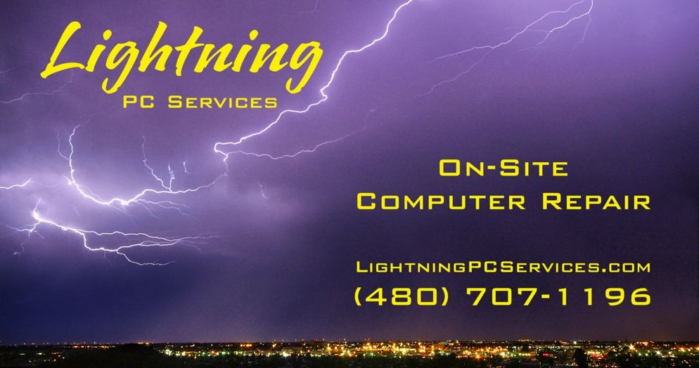 Lightning PC Services - Computer Repair, Computers, Network Setup