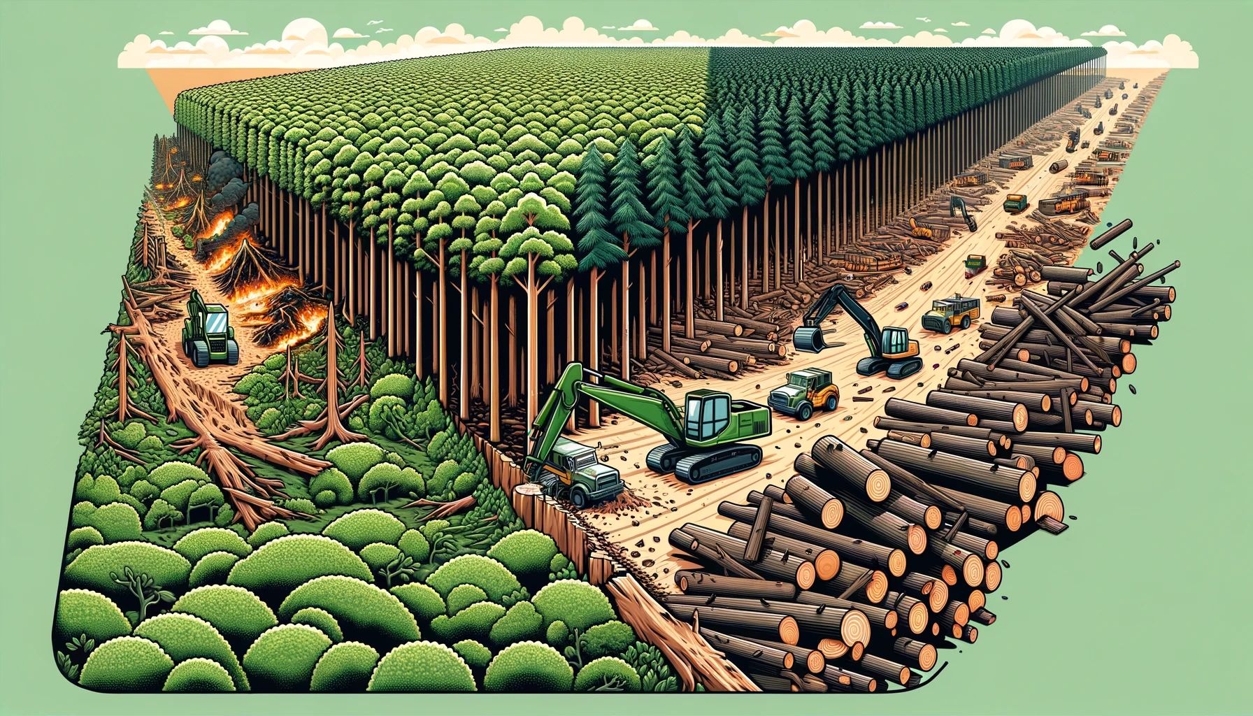What is deforestation and how does it impact the environment?