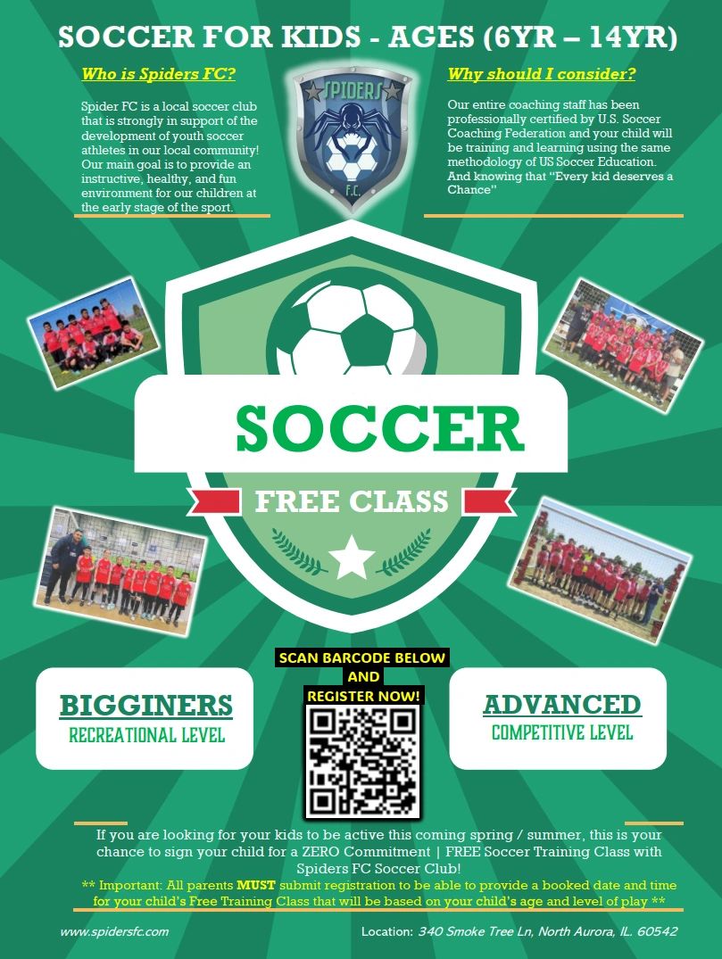 Soccer, Youth Soccer Club - Spiders FC - Oswego, Illinois