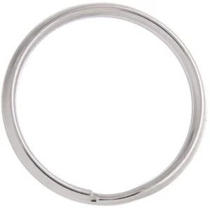 Split Rings 34mm Nickel Color Tempered