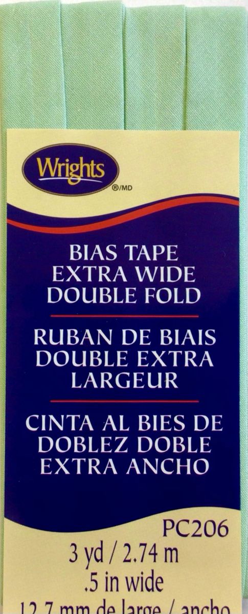 Wrights Bias Tape Extra Wide Double Fold Seafoam