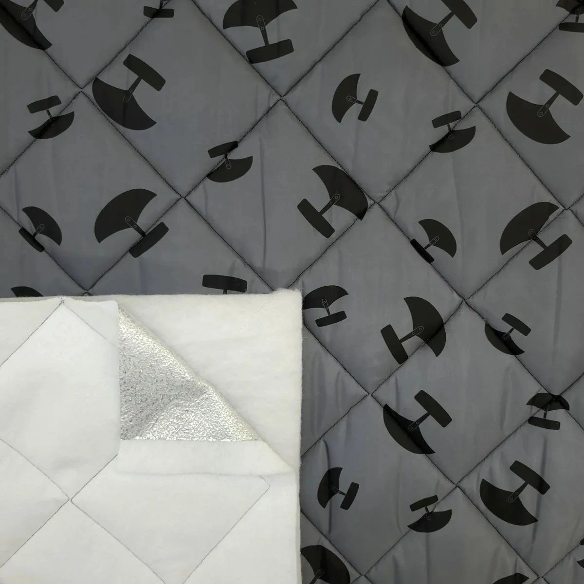 Quilted PrimaSoft™/Radiantex 15oz Print - Ulu Pewter