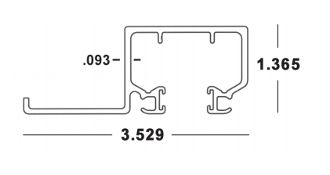 Accordion Shutter Ceiling Header
