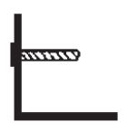 Studded Angle Track 12 inch