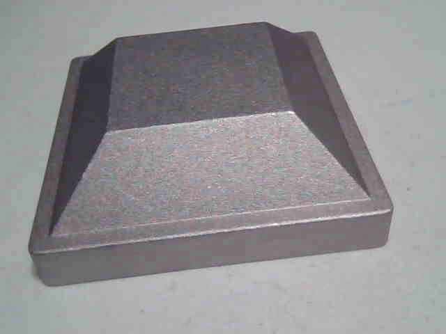 Square Post Cap 4 inch Flat
