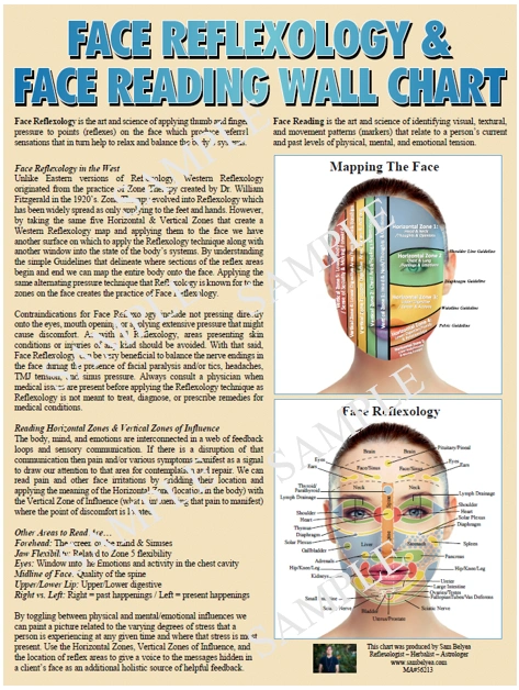 Face Reflexology & Face Reading Chart PDF