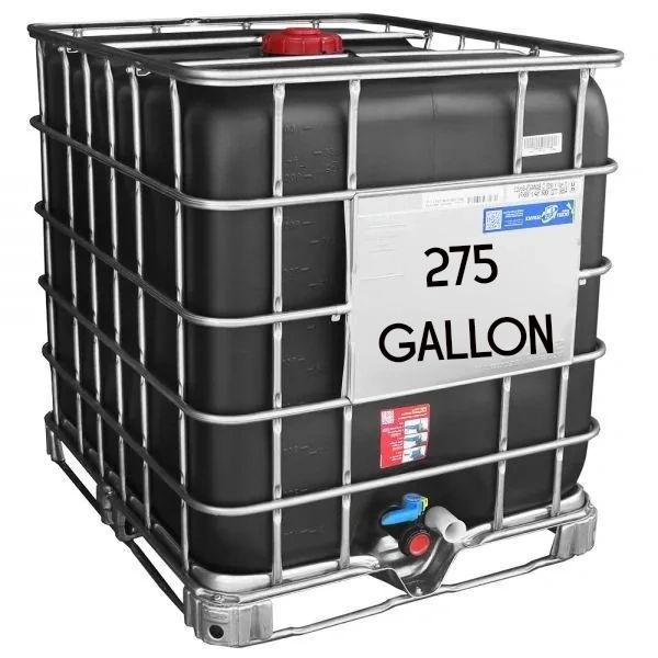 Black 275 Gallon IBC Tote - Used (blocks sunlight, no algae inside)
