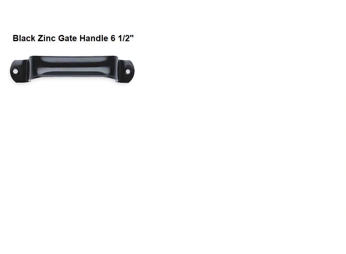 Gate Handle Black Zinc