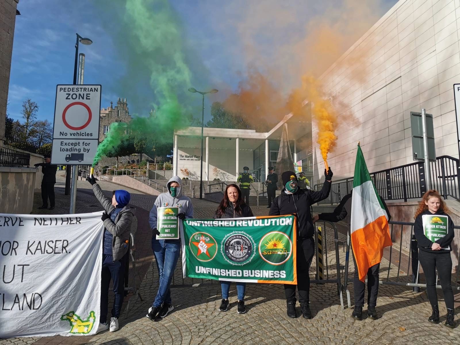Éistigí & Saoradh Protest Service Marking Centenary Of Partition