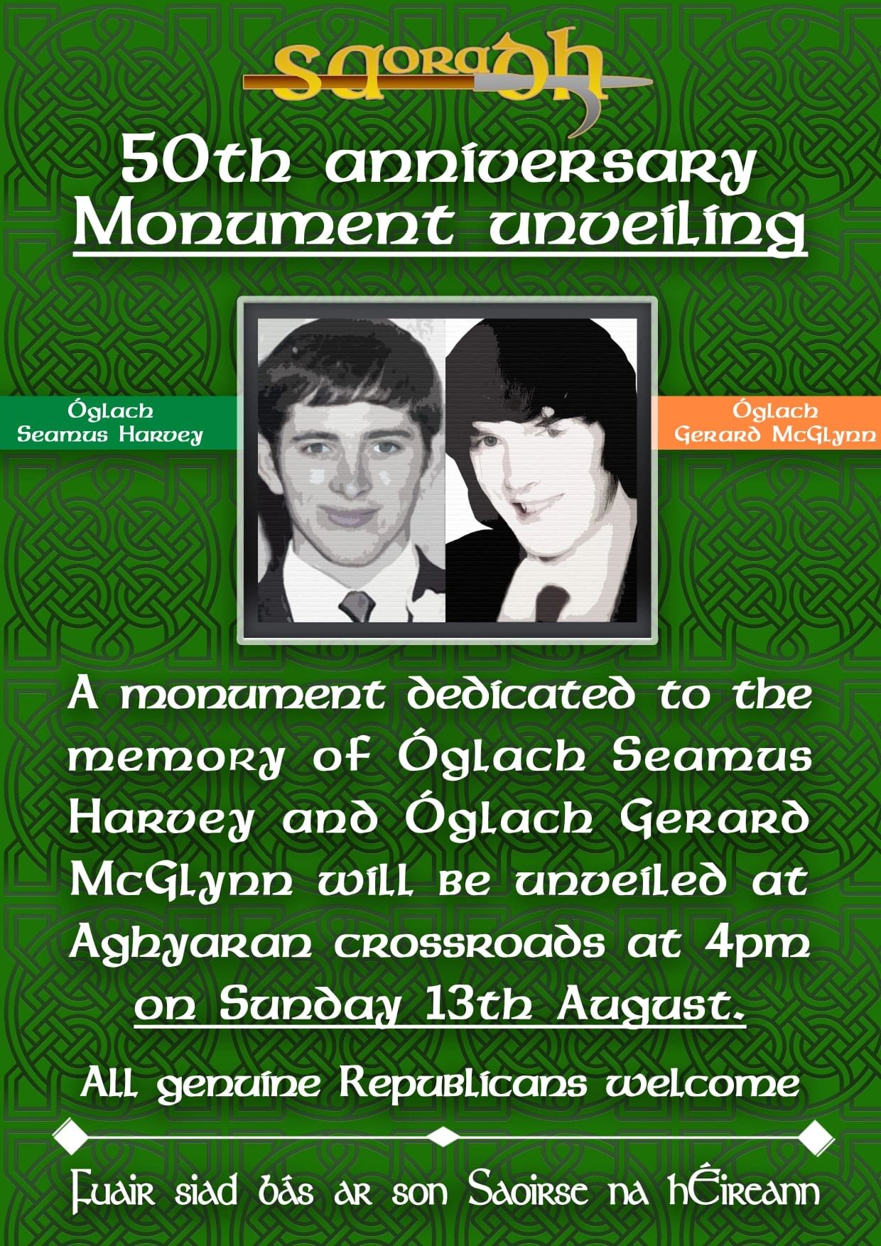 Saoradh Strabane To Unveil New Monument.
