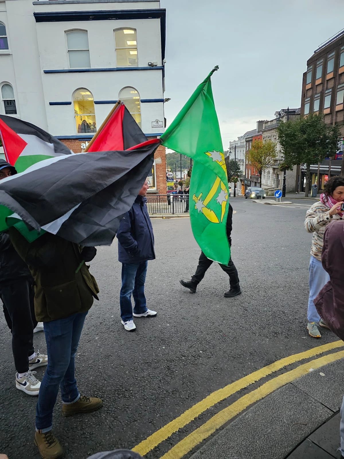 Saoradh Members Targeted By Crown Forces At Palestine Rally