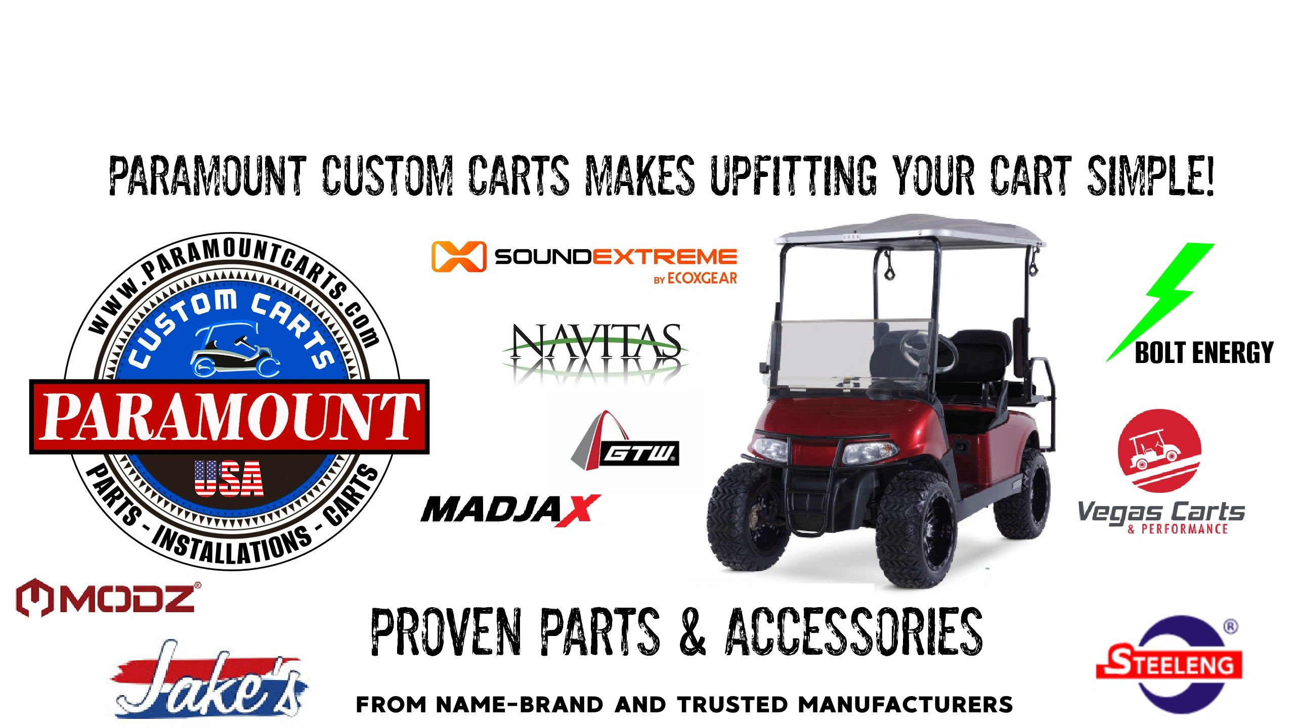 PARAMOUNT CUSTOM CARTS, LLC - Custom Golf Carts, Lift Kits