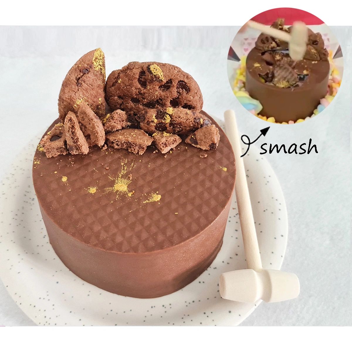 Mount Cookie Chocolate Smash Cake