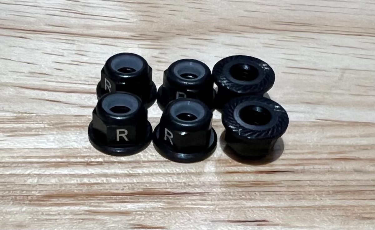 TSG Wheel M4 Right Hand lock Nuts set of 6