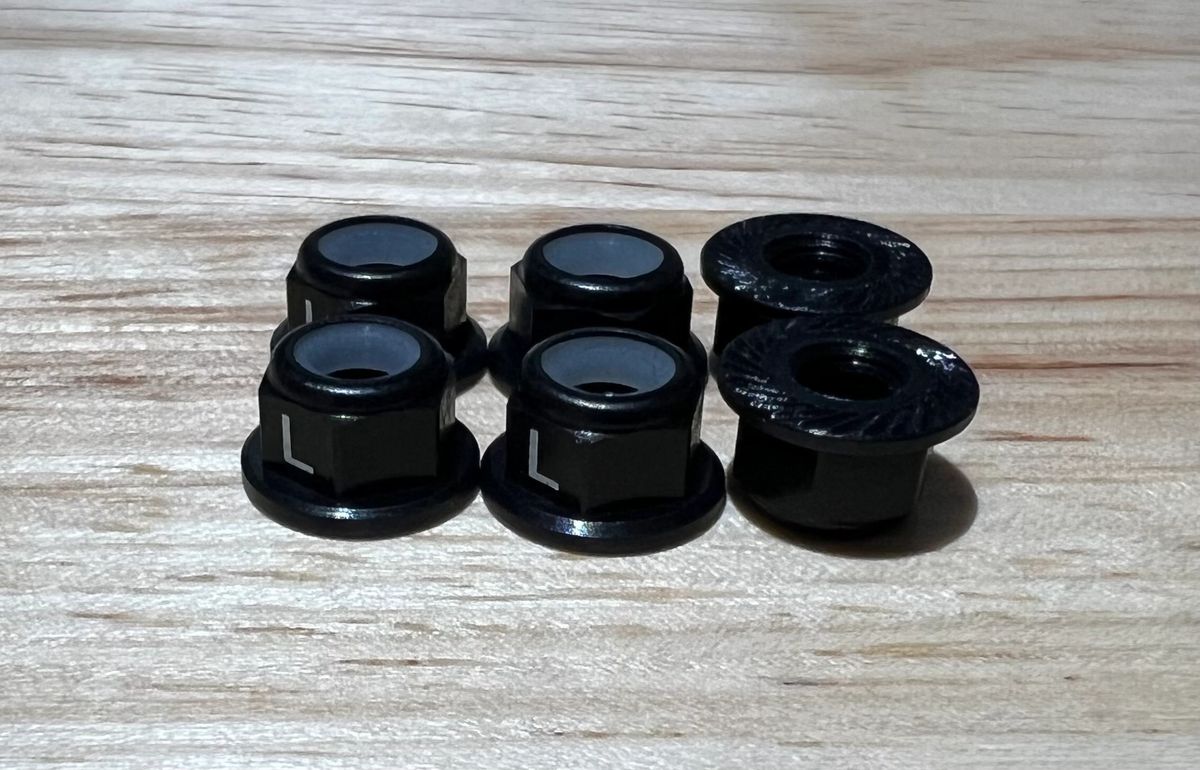 TSG Wheel M4 Left Hand lock Nuts set of 6
