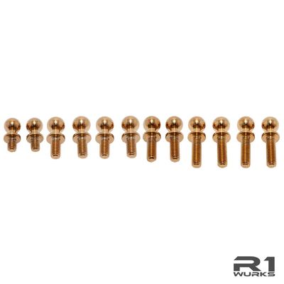 DC1 Titanium Nitride Coated Titanium Ball Stud Kit