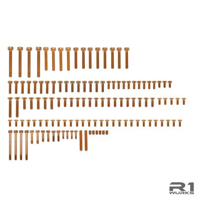 DC1 Complete Titanium Screw Set (Gold)