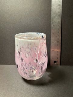 1989 Bittersweet Glassworks Art Glass Tumbler/Vase