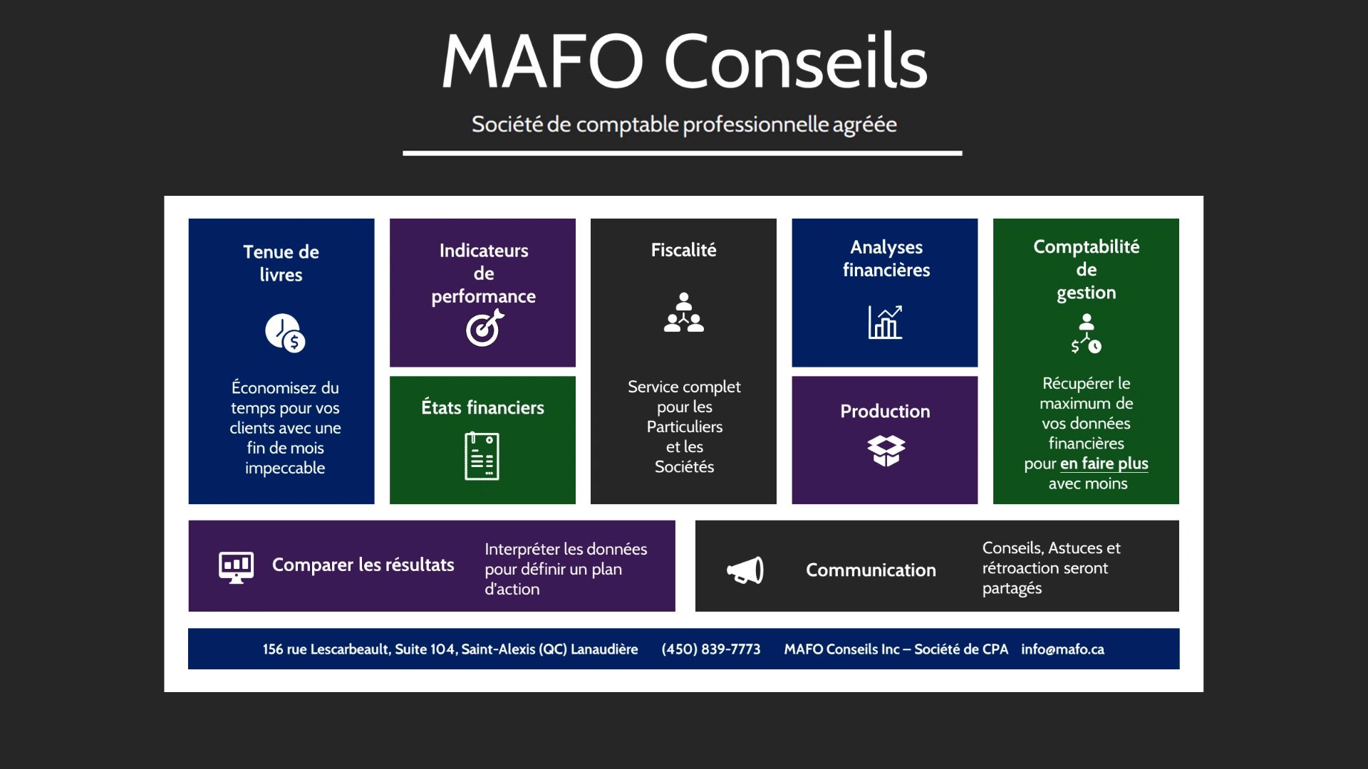 MAFO Conseils CPA - Comptabilité
