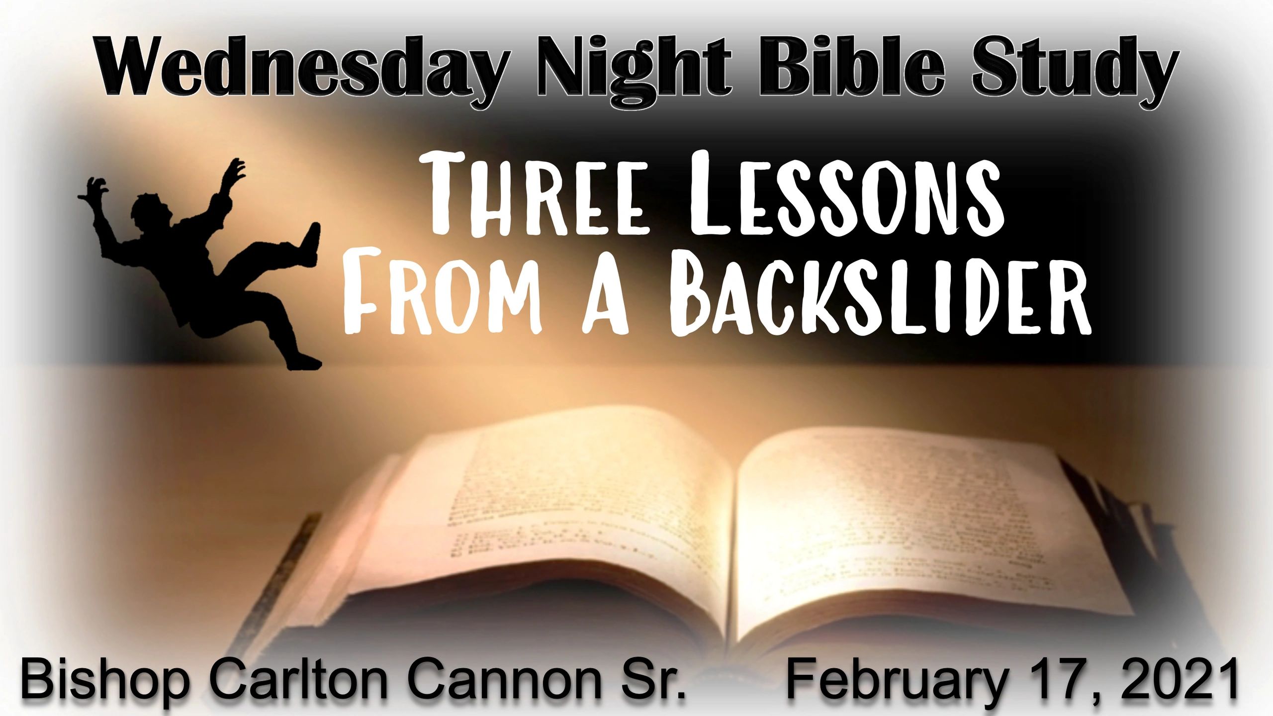 Three Lessons from a Backslider