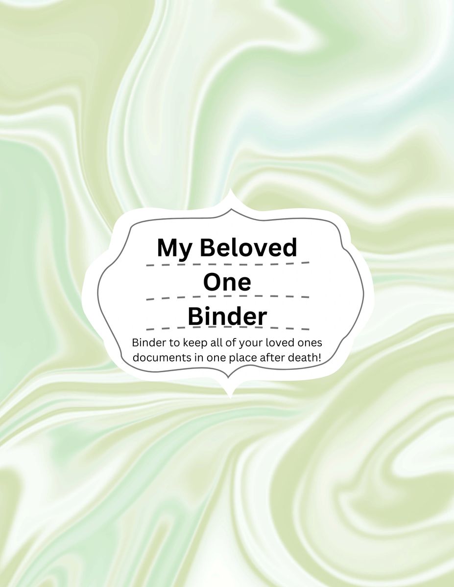 My Beloved One Binder Checklist
