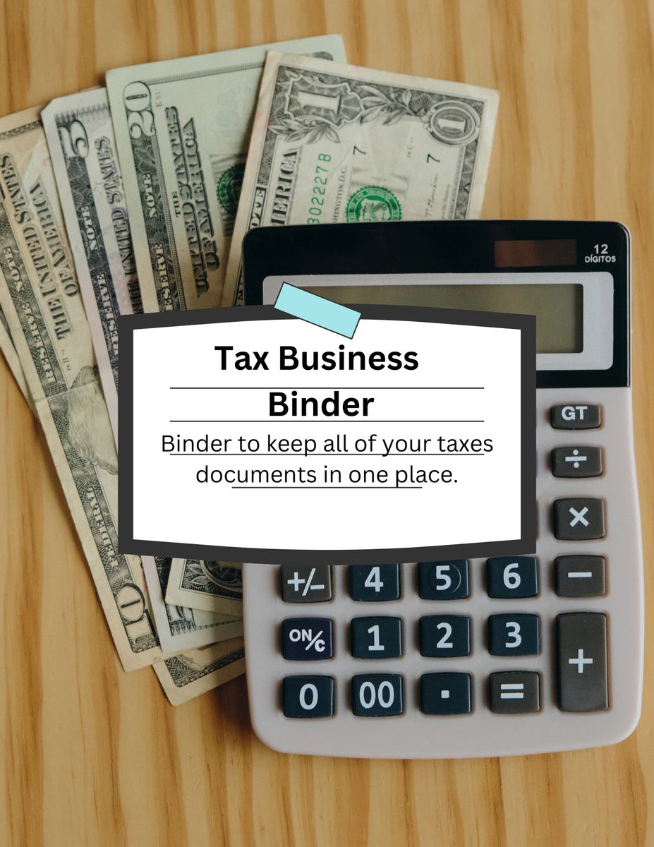 Business Tax Binder Checklist