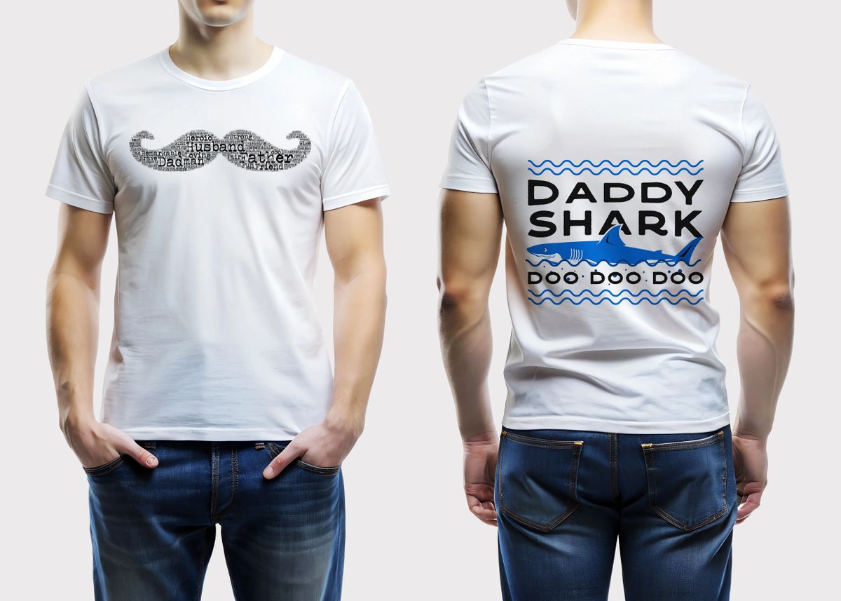 Daddy Shark W Mustache