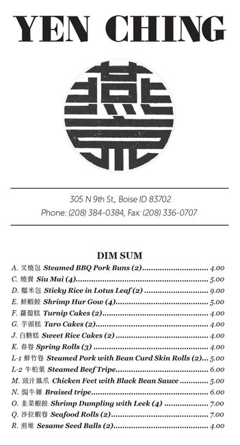 Yen Ching Boise | Yen Ching