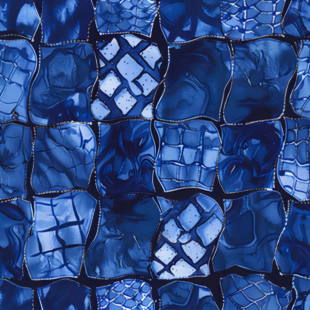 Indigo Adire-Inspired Fabric – Hand-Dyed Effect – 100% Cotton sold by ...