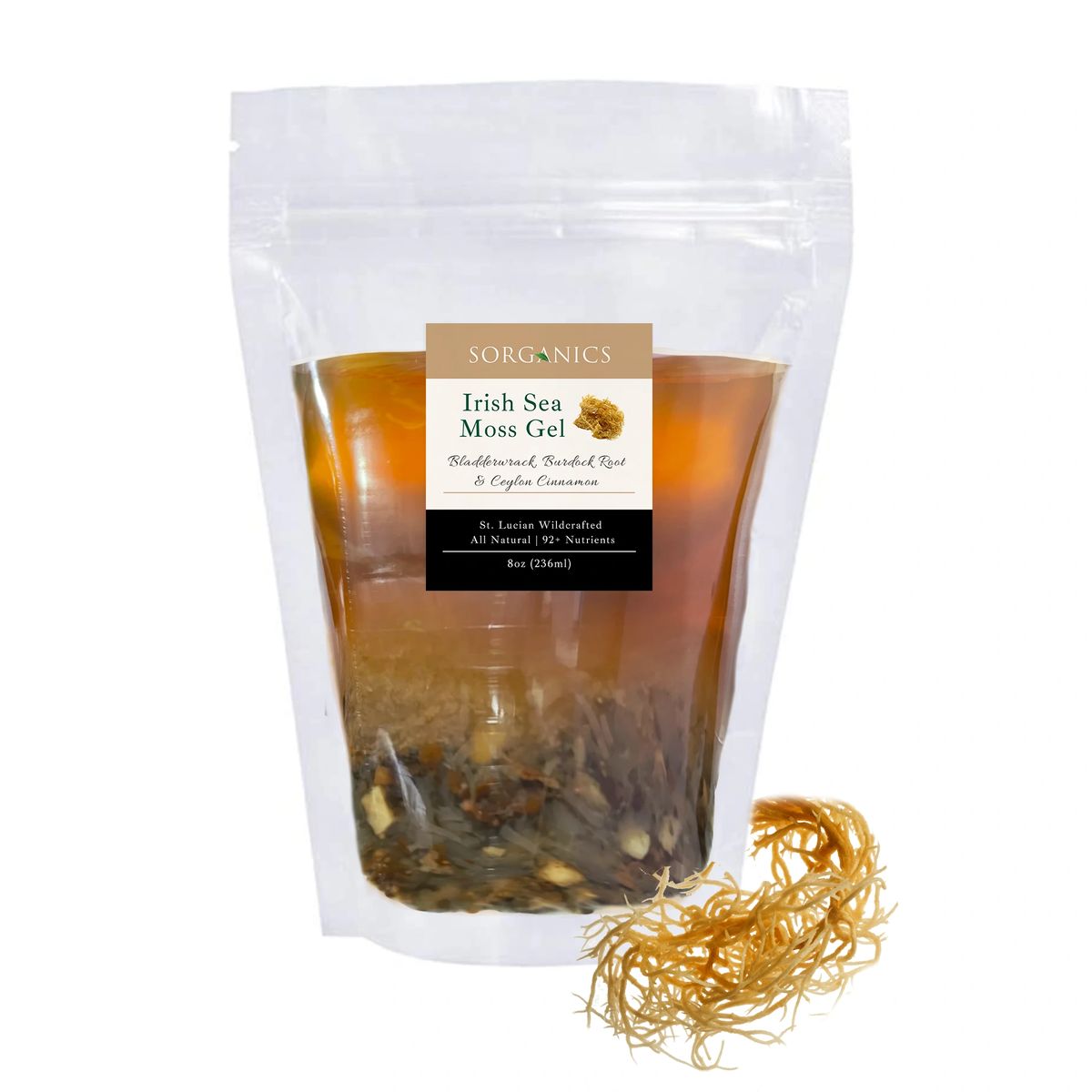 Bladderwrack, Burdock Root & Ceylon Cinnamon Irish Sea Moss Gel