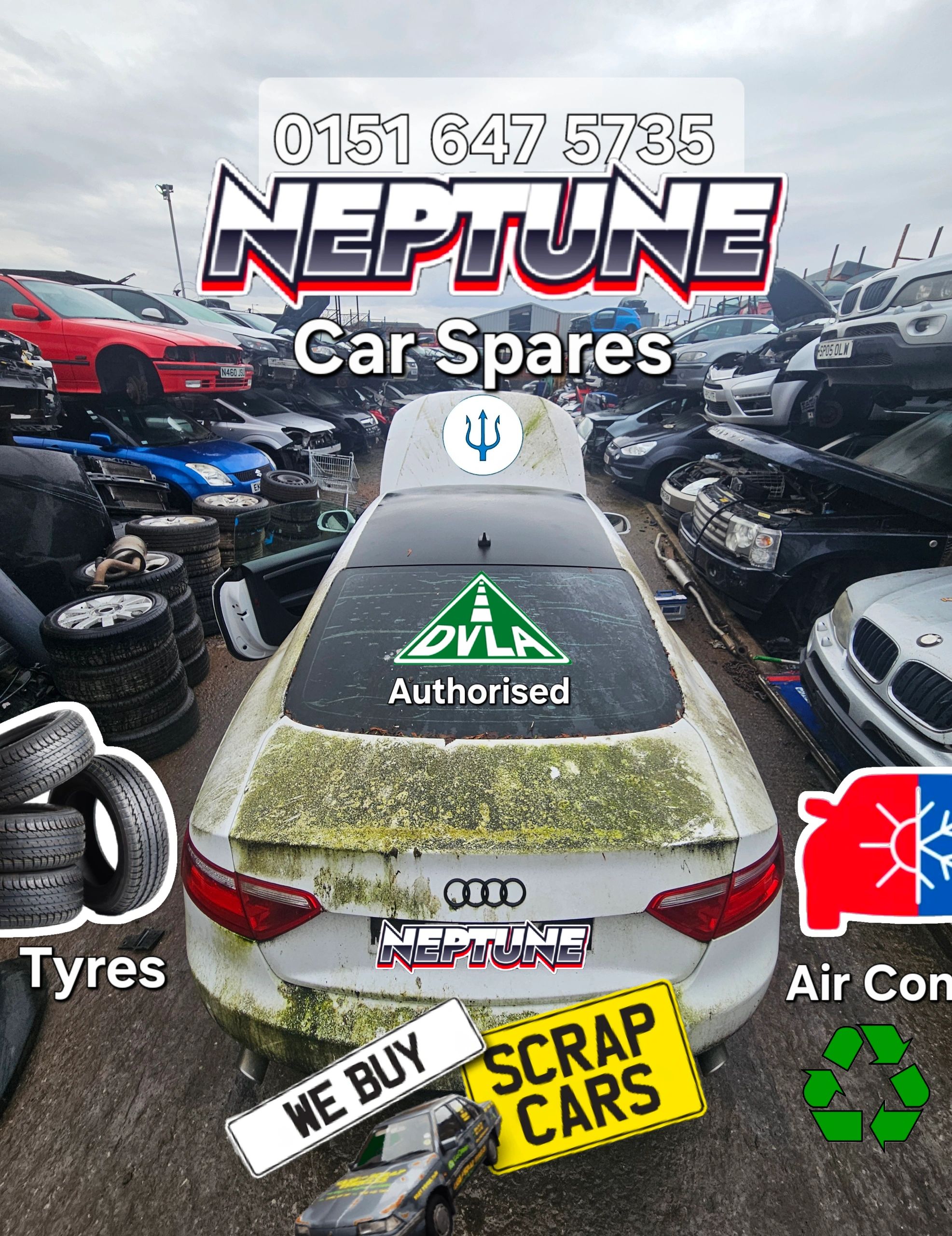 Neptune - Car Spares, Scrap Car Wirral, Tyres, Air Conditioning, DVLA ...