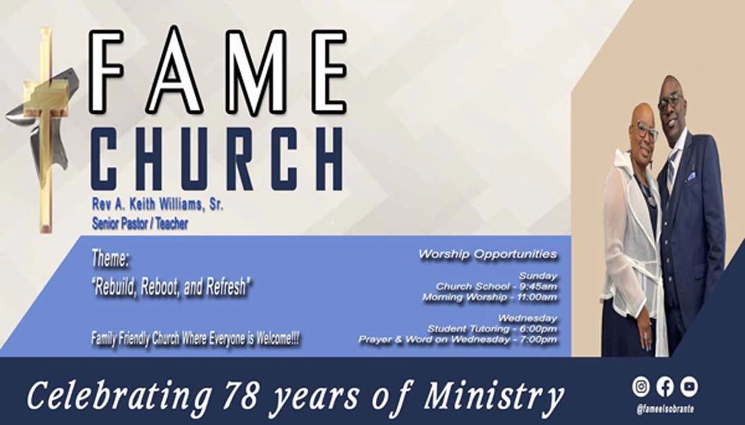FAME Church Website