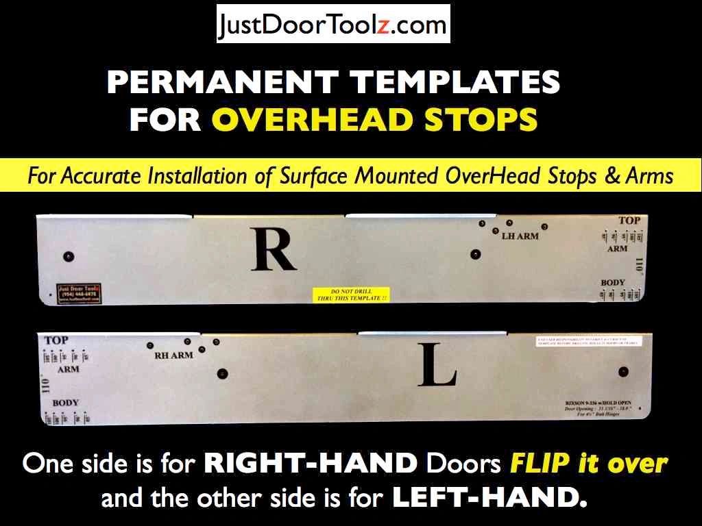 OVERHEAD STOP TEMPLATES