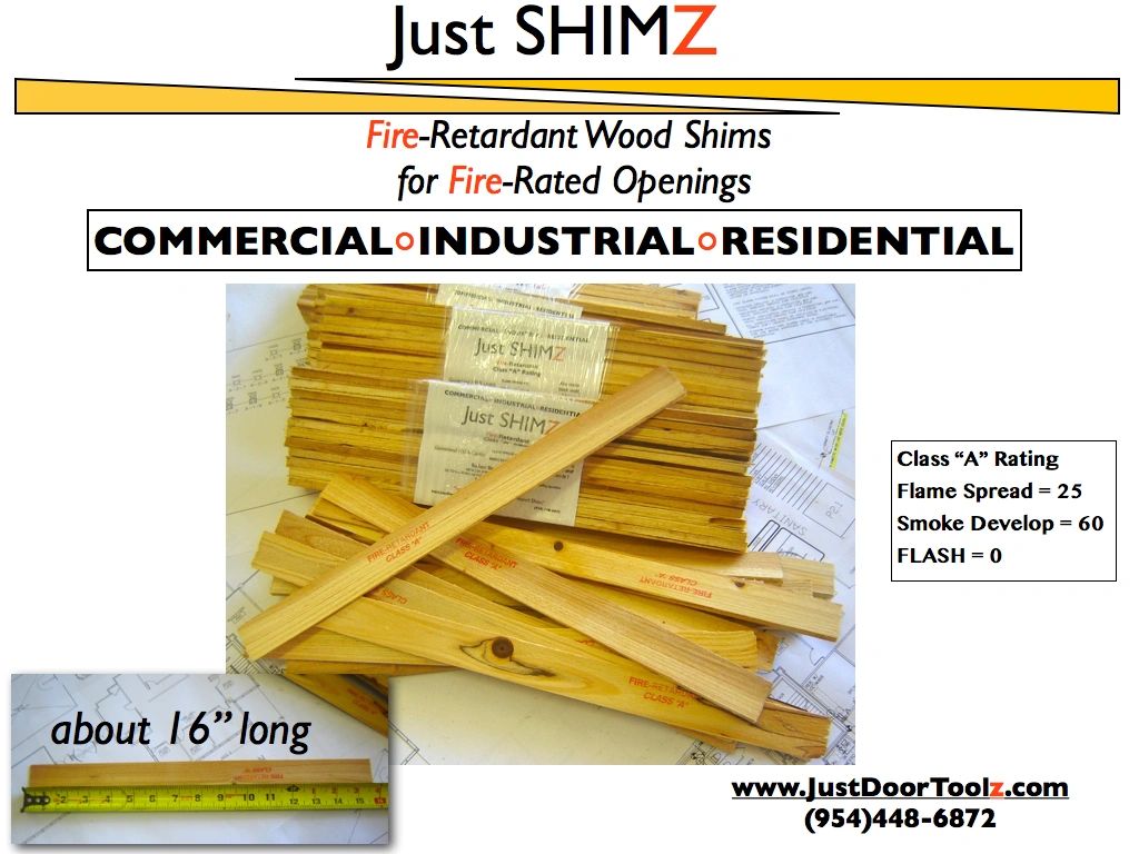 WOOD SHIMS (FIRE RETARDANT) FOR FRAMES