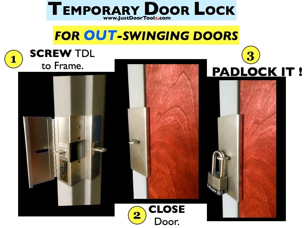 TEMPORARY DOOR LOCK ( In-Swing/ Out-Swing)