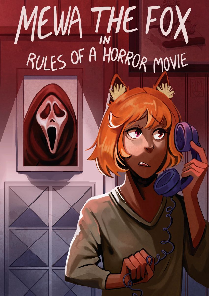 Mewa the Fox in Rules of a Horror Movie 8x10 (inside an 11x14 mat)