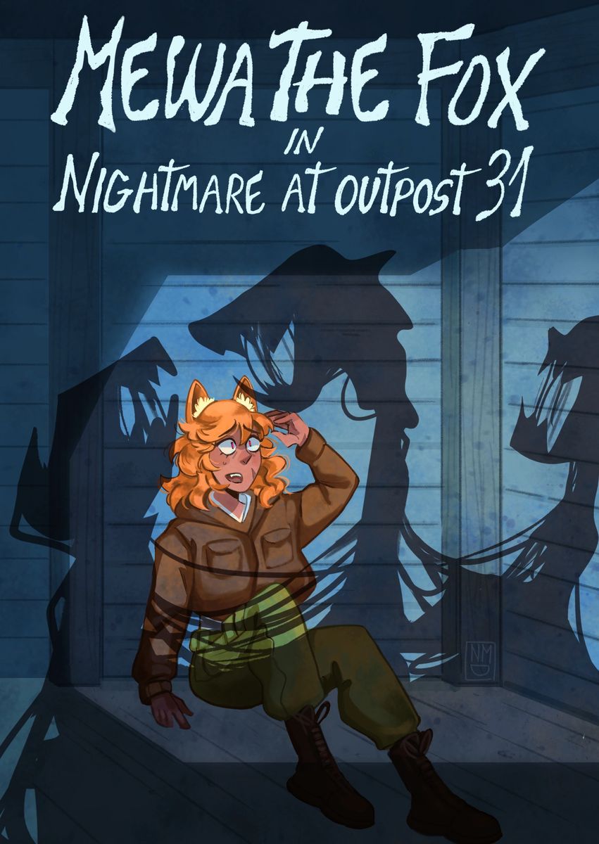 Mewa the Fox in Nightmare at Outpost 31 8x10 (inside an 11x14 mat)